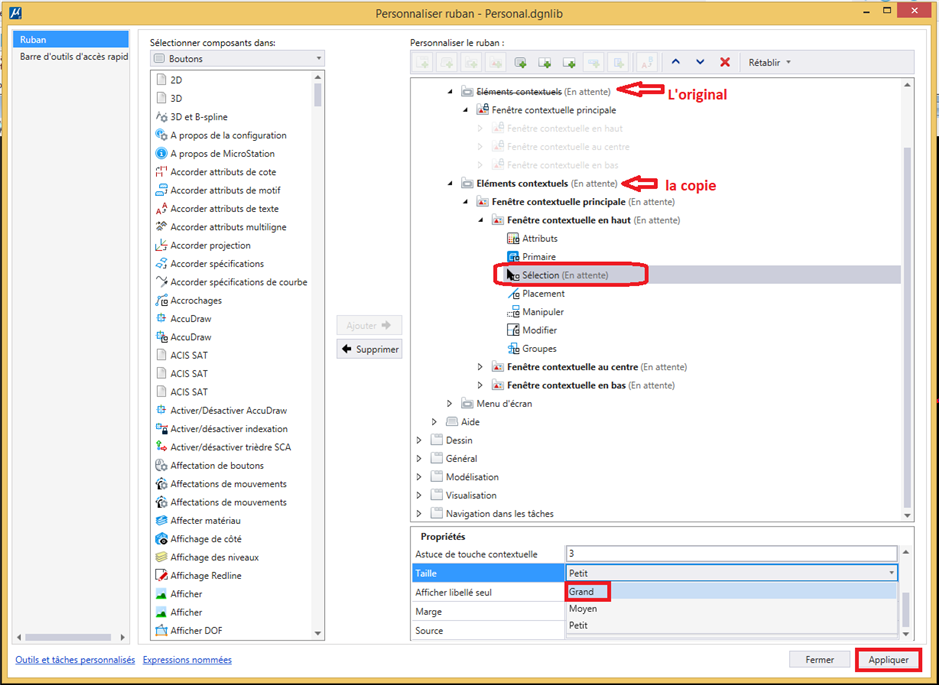 MicroStation - Comment personnaliser le menu des éléments contextuels ...