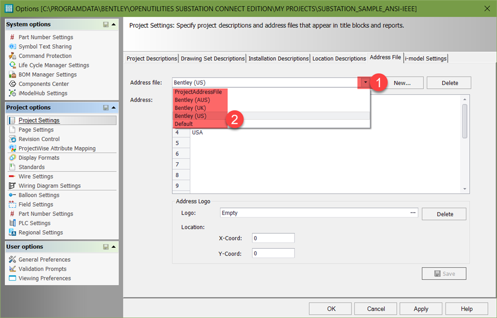 OpenUtilities - How to change Company Name and Address on Title Block ...