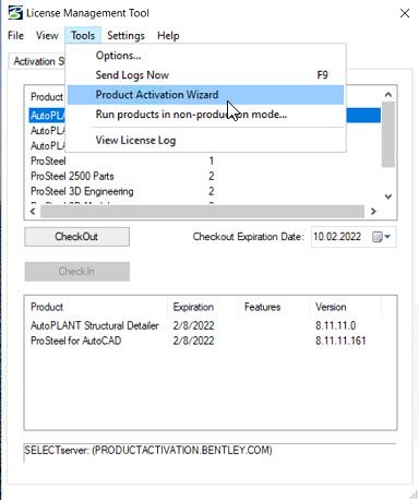 ProStructures - Nodelock Lizens einrichten - Communities
