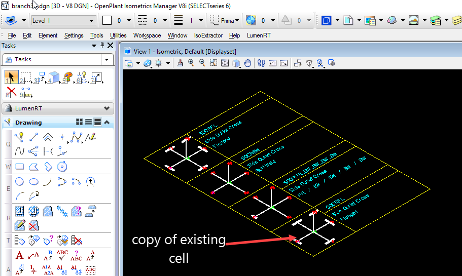 OpenPlant - How to Use Branch3D Symbol for Custom TEE in OpenPlant ...
