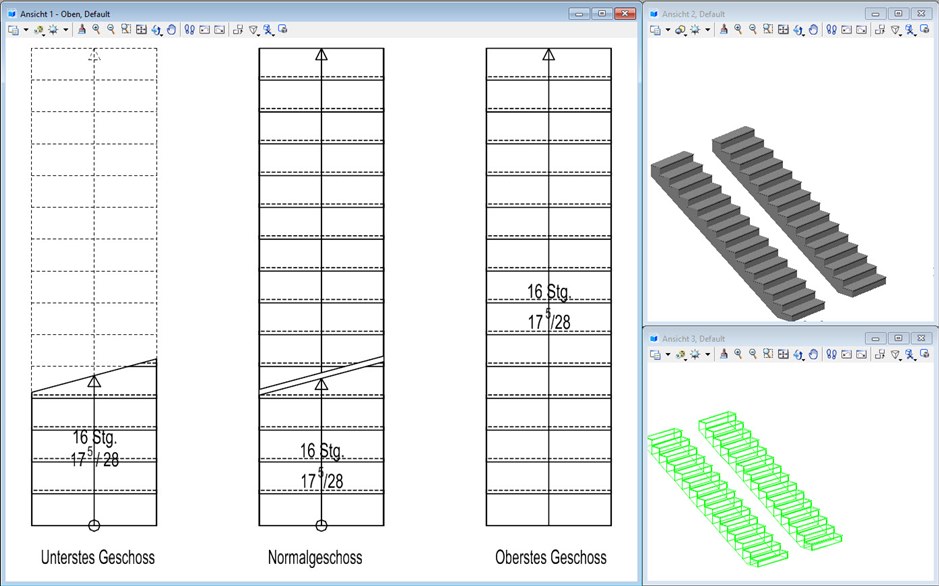 OpenBuildings - Darstellung der Treppe im Grundriss - Communities