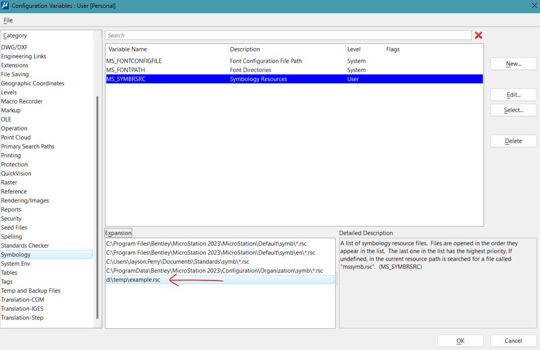 MicroStation - Come aggiungere un file di risorse (.rsc) a MicroStation ...