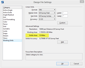 LARS | LEAP | OpenBridge | OpenTunnel | RM - Design File Settings > Solids Area - Communities