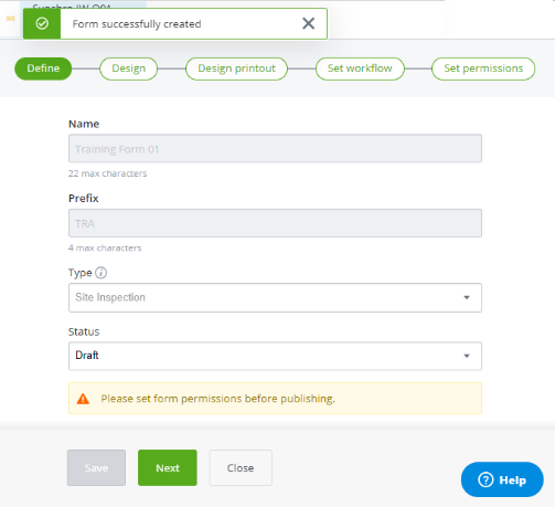 SYNCHRO Construction Solution - Create or Edit a Custom Form - Communities