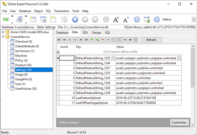 OpenFlows | Water Infrastructure - Setting the License Feature Level in ...