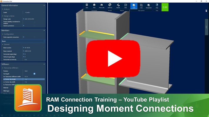 RAM | STAAD | ADINA - Designing Beam-to-Support Connections in RAM ...
