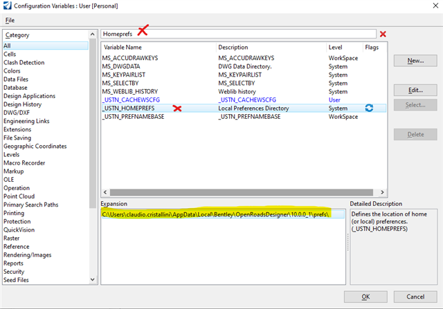OpenRoads | OpenSite - PREF - civil_commands settings - Communities