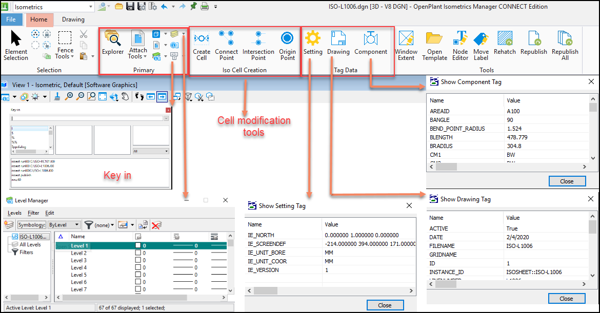 OpenPLANT | AutoPLANT - OpenPlant Isometrics Manager CONNECT Edition Interface Overview ...