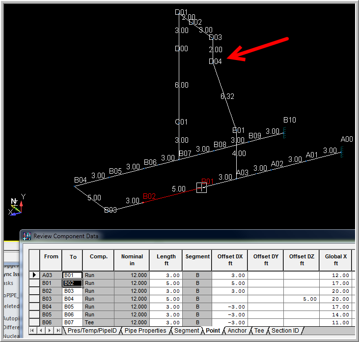 AutoPIPE - Question #1, What Will happen if Segment D direction was ...