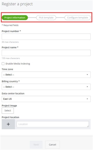 SYNCHRO Construction Solution - Register a Project - Communities