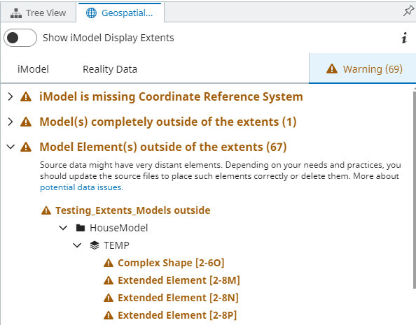 iTwin Spatial Alignment - Geospatial Metadata widget - Communities