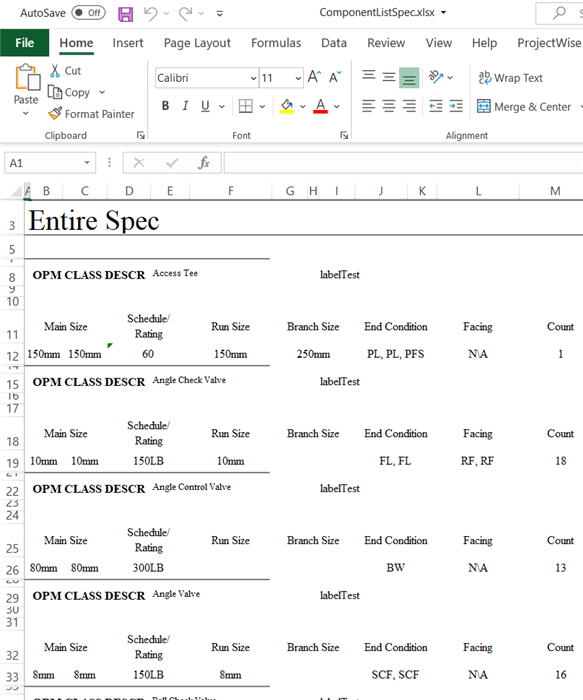 OpenPLANT | AutoPLANT - How to Generate specification report to other file format. - Communities