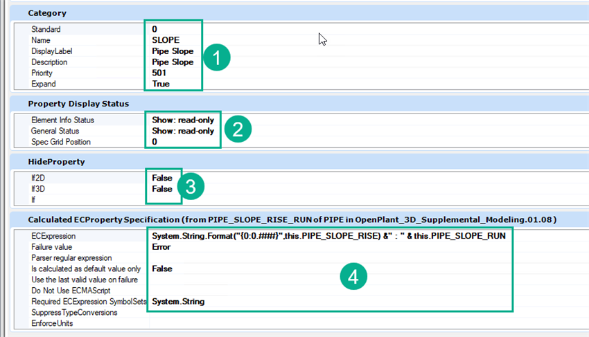 OpenPLANT | AutoPLANT - How to Show the Defined Slope Value for pipe in ...