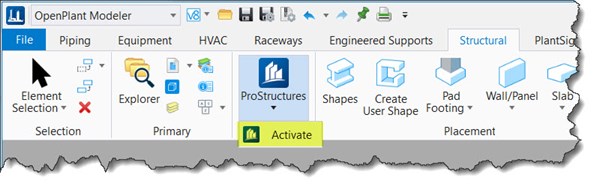 OpenPLANT | AutoPLANT - ProStructures as Add In in OpenPlant Modeler CONNECT Edition. - Communities