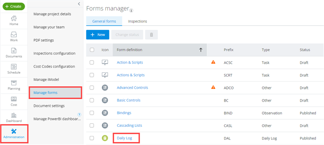 SYNCHRO Construction Solution - Set Form Permissions - Communities