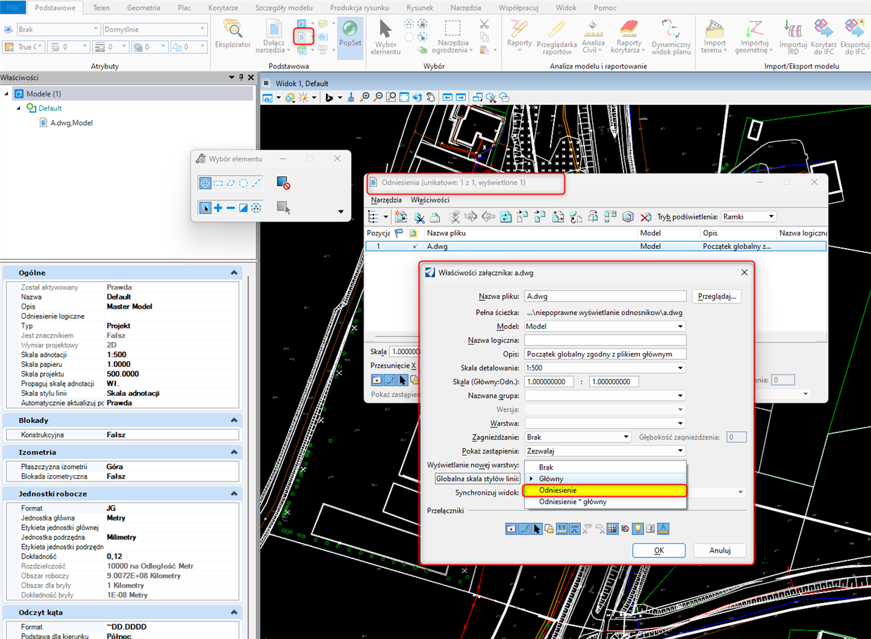 OpenRoads | OpenSite - Nieprawidłowa skala linii - Communities