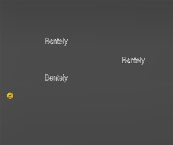 OpenBuildings - The text become hollow in Drawing and Sheet view. But in 3D Model view it looked ...