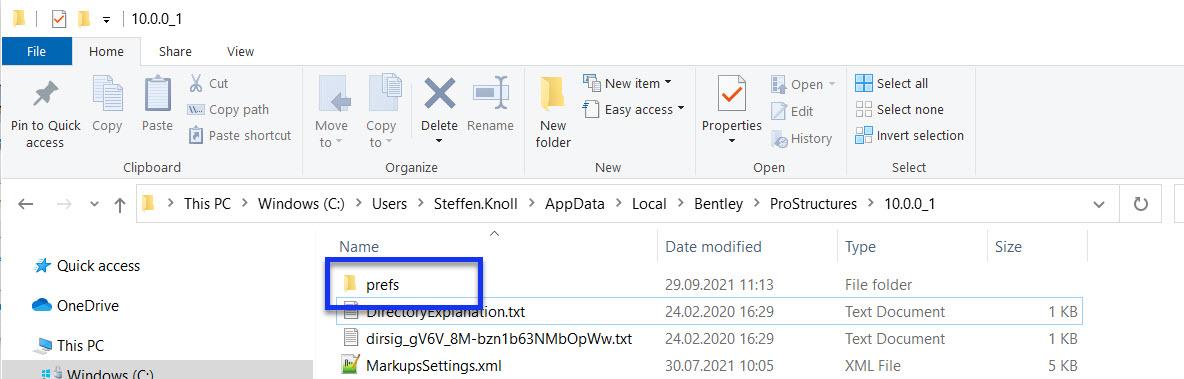 ProStructures - MicroStation Einstellungen sichern - Communities