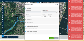 AssetWise Linear Network Management - AWLRS error: the node id of the node could not be ...