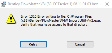 OpenFlows | Water Infrastructure - Error 1310 during Installation when using Symantec Antivirus ...