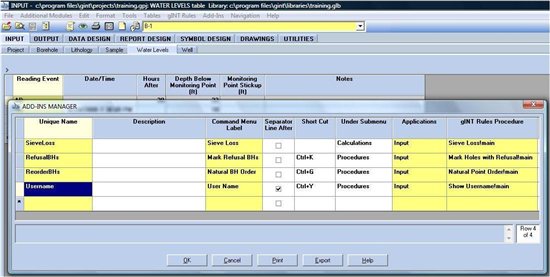 gINT | Keynetix - Add Your Own Menu Commands to gINT's Menus - Communities