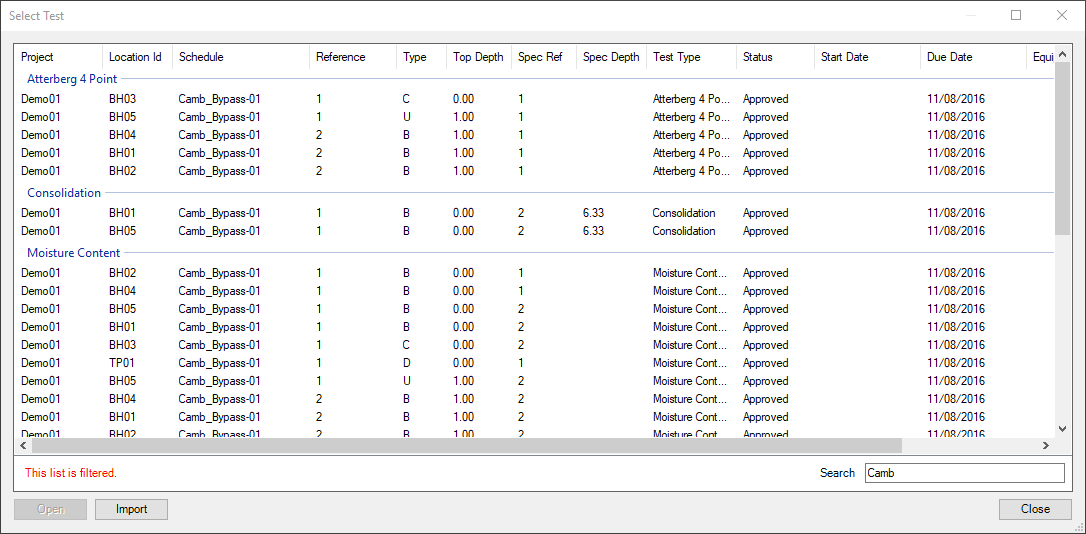gINT | Keynetix - How To Set the Due Date on Individual Tests - Communities