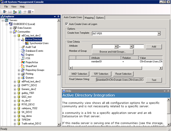 AssetWise ALIM - Active Directory Introduction - Communities