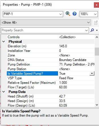 OpenFlows | Water Infrastructure - Using Variable Speed Pumps in WaterGEMS and WaterCAD ...