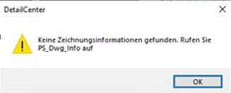 ProStructures - DetailCenter Express Fehlermeldung dwgInfo - Communities
