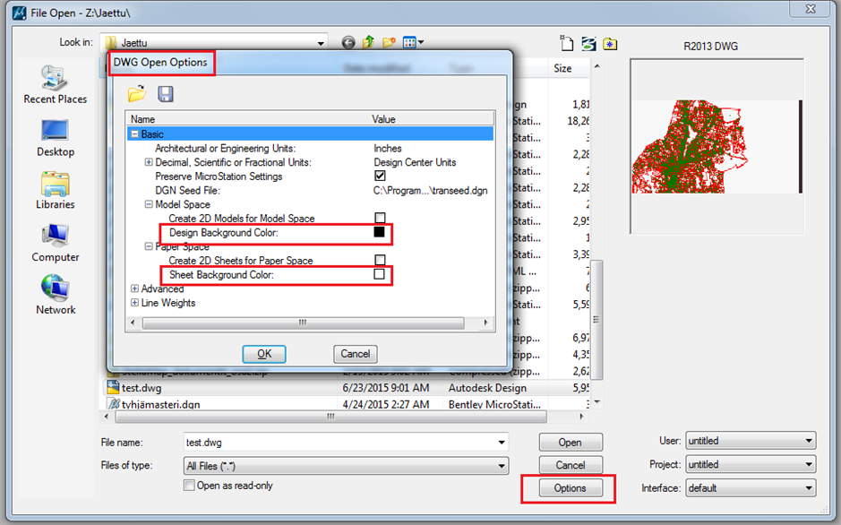 MicroStation Change The Background Color Of DWG File Communities