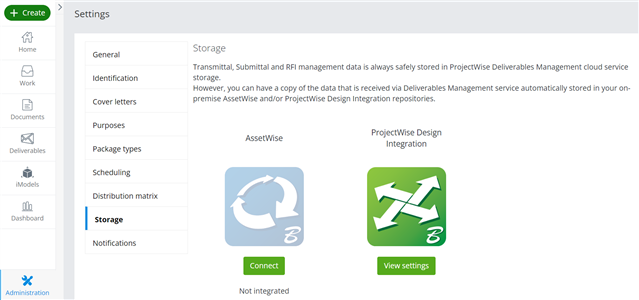 Projectwise Storage Communities 