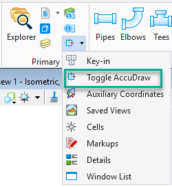 OpenPlant - To Change AccuDraw Mode by Assigning Desired Key - Communities
