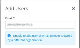 User Management and Identity - Unable to add users - Email Domain is ...