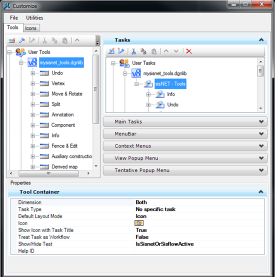 OpenUtilities - Modifying sisNET tasks - Communities