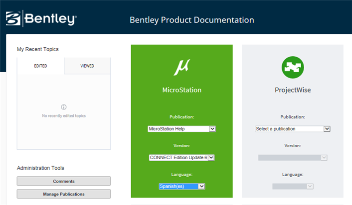 MicroStation - Where to find the documentation "Help for MicroStation ...