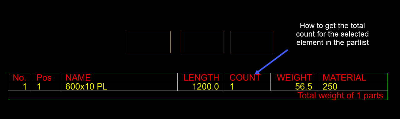 ProStructures - The partlist is not showing the total count of elements ...