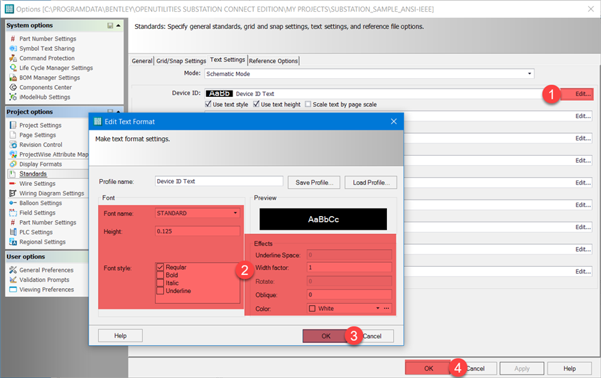 OpenUtilities - How to Specify Default Text Settings for Symbol - OpenUtilities Substation ...
