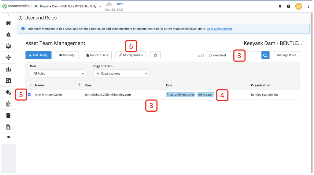 iTwin IoT - Adding Users and Setting User Permissions - Communities