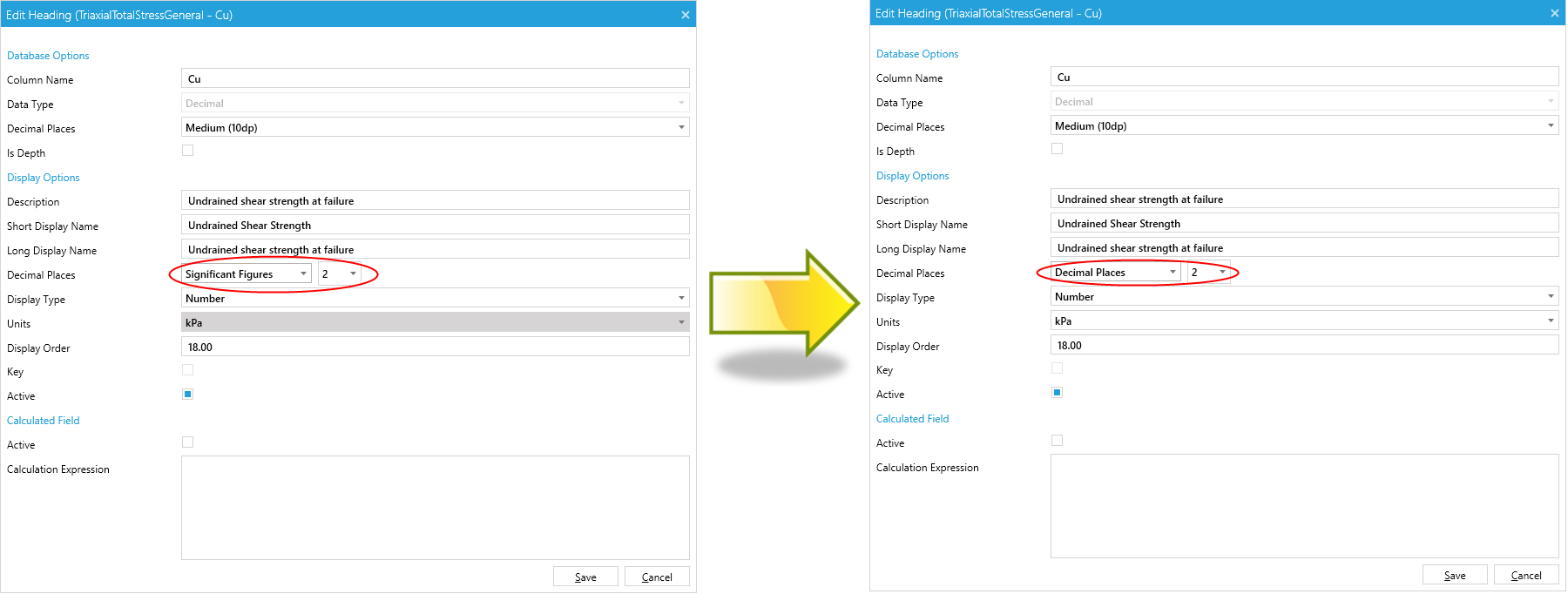gINT | Keynetix - How to Change the Data Report Type for Numeric Values in HoleBASE SI - Communities