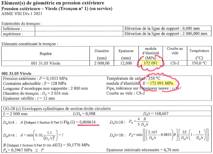 AutoPIPE - 08. Values of modulus of elasticity and factor B are not ...
