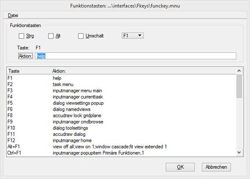 MicroStation - Wie man in Bentley View den Funktionstasten Dialog aufruft - Communities