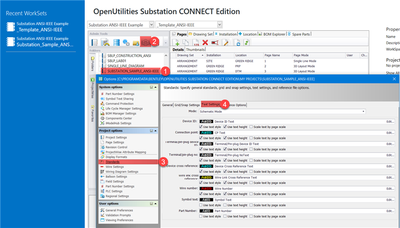 OpenUtilities - How to Specify Default Text Settings for Symbol - OpenUtilities Substation ...