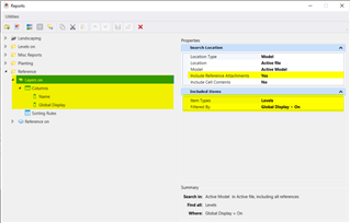 MicroStation - How to create a report of what levels are ON/OFF ...