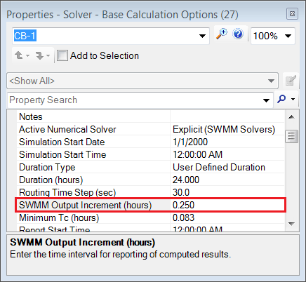 OpenFlows | Water Infrastructure - How to change the output time increment for the Explicit ...