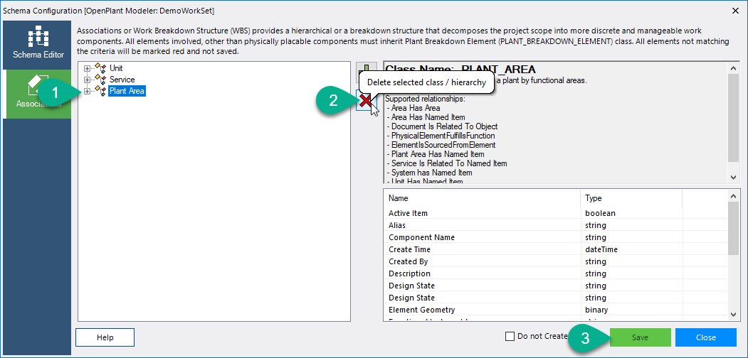 OpenPLANT | AutoPLANT - How to Delete Associative Property from OpenPlant Modeler using ...