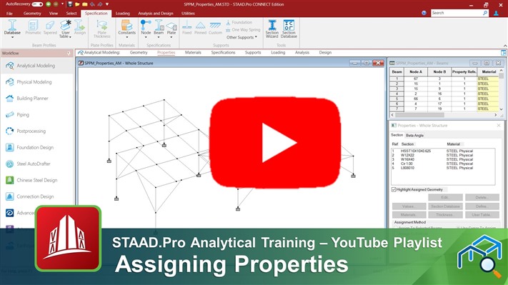 RAM | STAAD | ADINA - Modeling Structures in STAAD.Pro - Communities