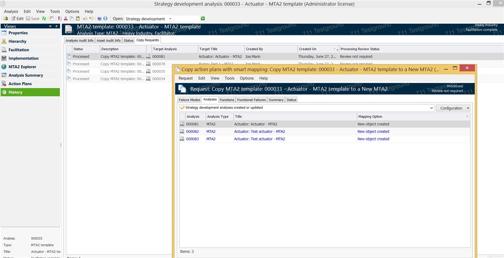 AssetWise Asset Reliability - Where do I find the analyses that have ...