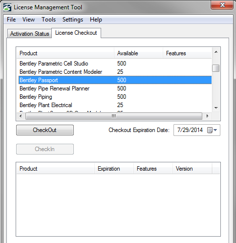 Archived Communities Documentation - Licensing Bentley Navigator - Bentley Passport [TN ...
