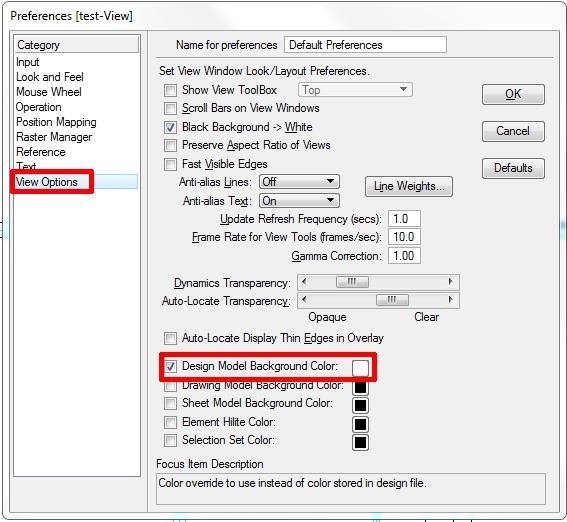 MicroStation How To Change The Background Color Of Design Model From