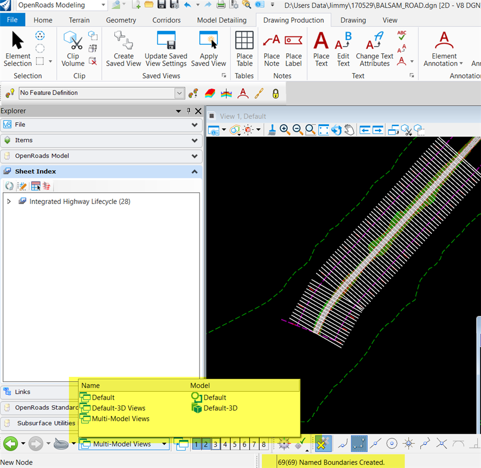 OpenRoads | OpenSite - No view found for cross section boundary - Communities